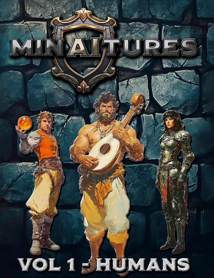 MinAItures - Vol 1: Humans - Knights Crimson | DriveThruRPG