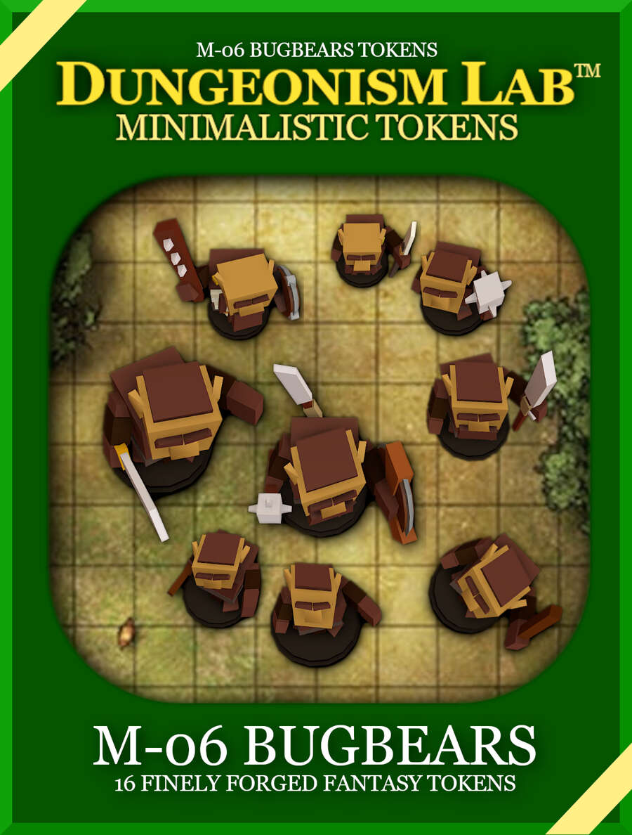 M06 - Bugbears Tokens - dungeonismlab | TOKENS | DriveThruRPG