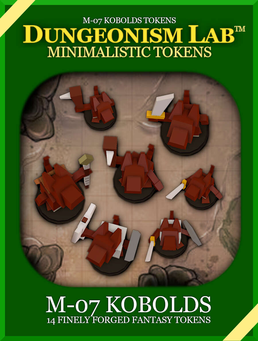 M07 - Kobold Tokens - dungeonismlab | TOKENS | DriveThruRPG
