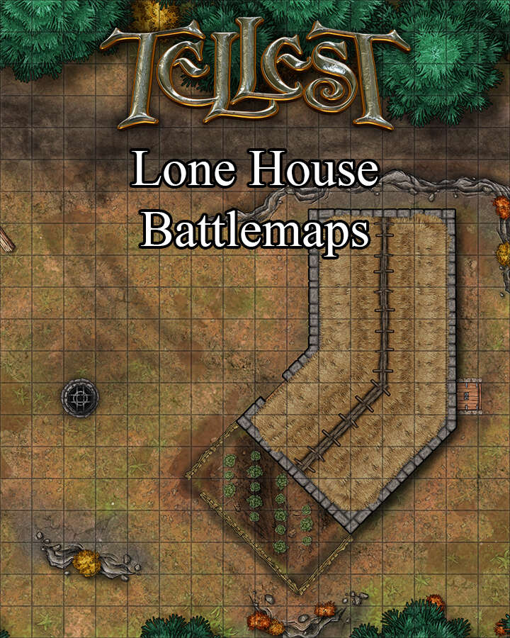 Lone House Battlemap - Tellest | DriveThruRPG