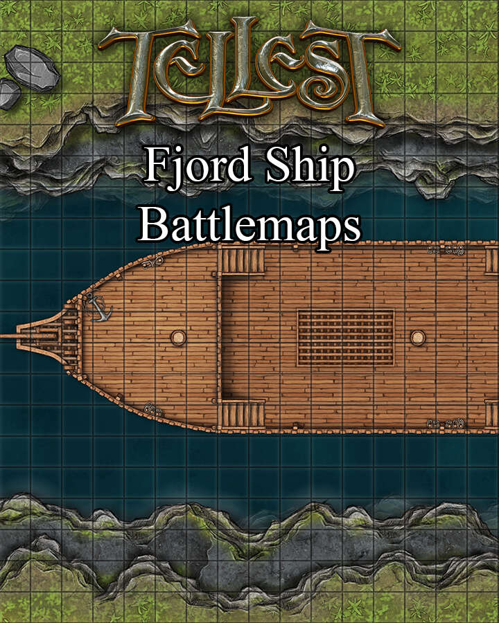 Fjord Ship Battlemap - Tellest | DriveThruRPG