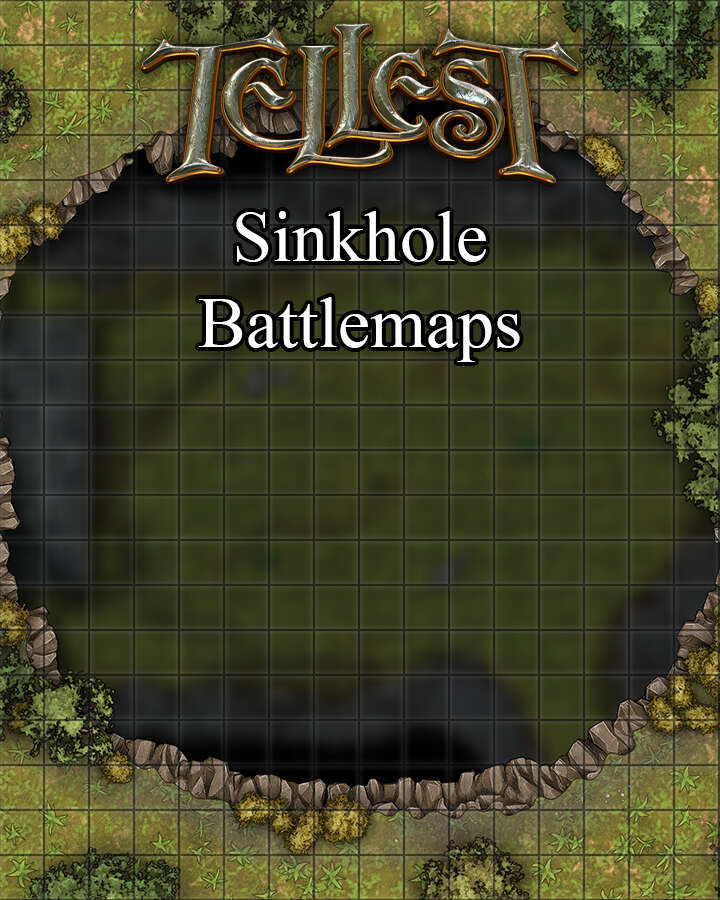 Sinkhole Battlemap - Tellest | DriveThruRPG