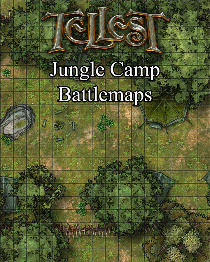 Jungle Camp Battlemap - Tellest | DriveThruRPG