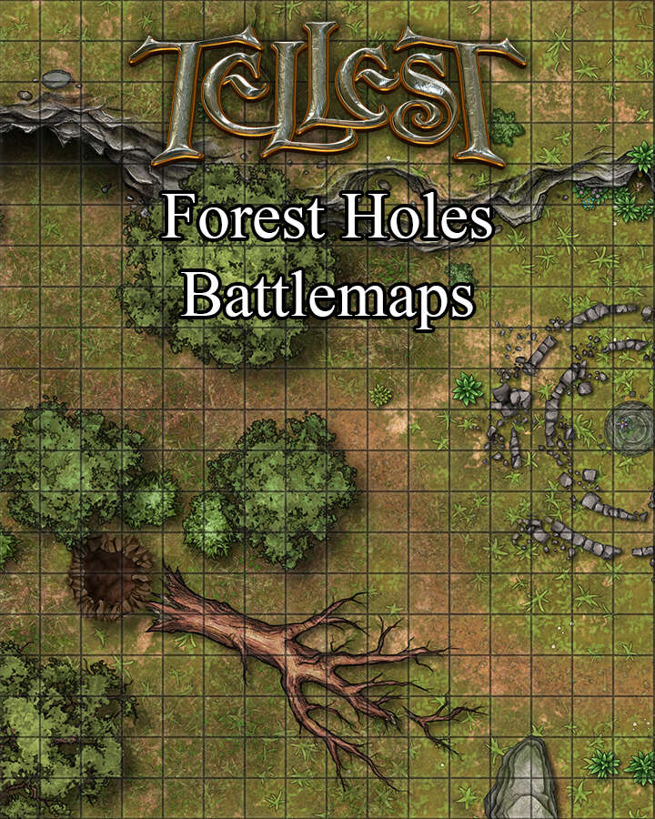 Forest Holes Battlemap - Tellest | DriveThruRPG