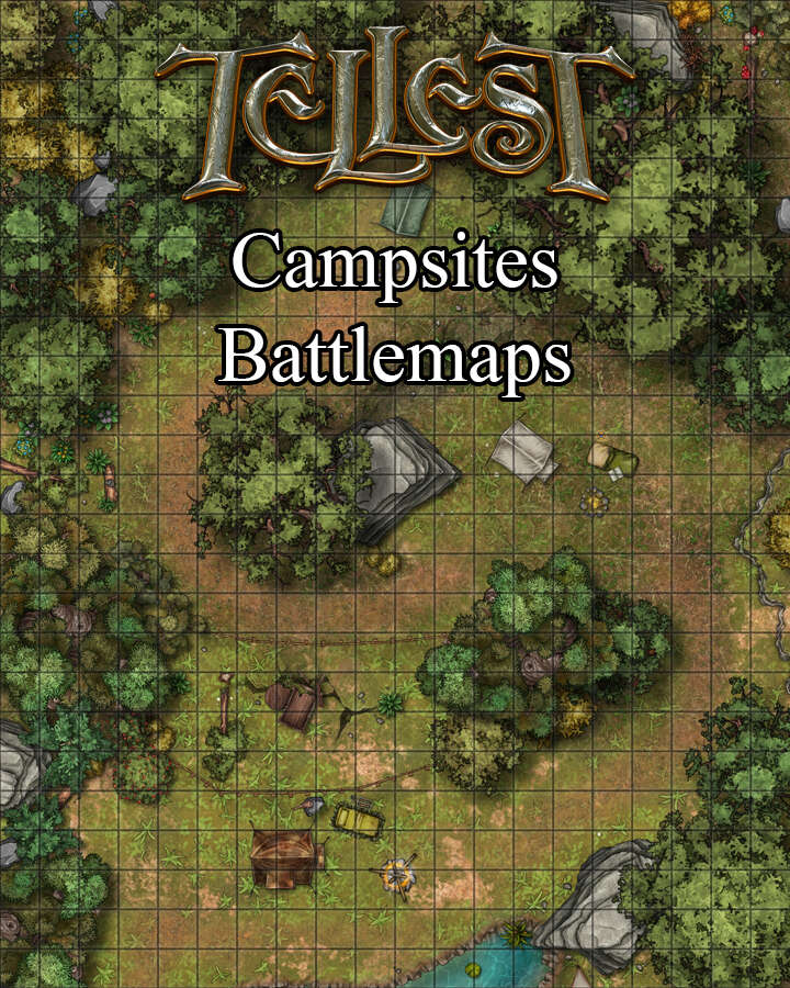 Campsites Battlemap - Tellest | DriveThruRPG