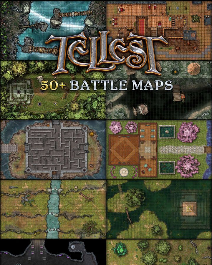 50 Maps of Tellest, Volume 1 [BUNDLE] - Tellest | DriveThruRPG