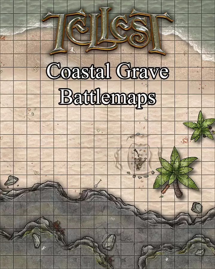 Coastal Grave Battlemap - Tellest | DriveThruRPG