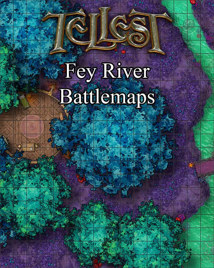 Fey River Battlemap - Tellest | DriveThruRPG