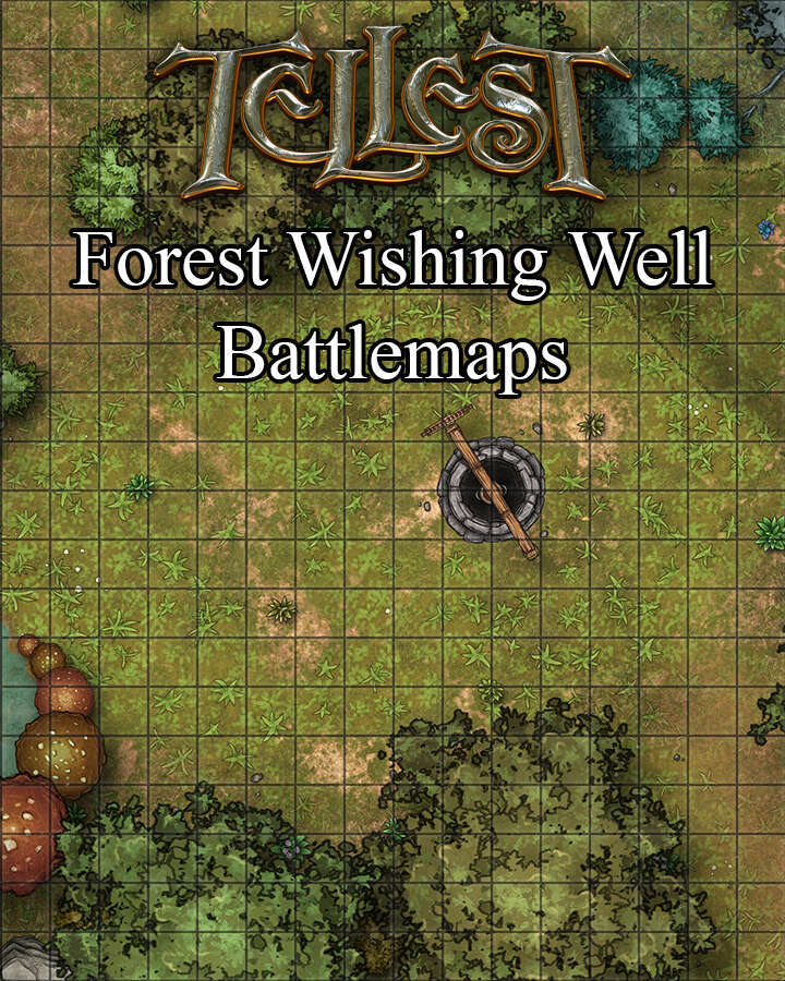 Forest Wishing Well Battlemap - Tellest | DriveThruRPG