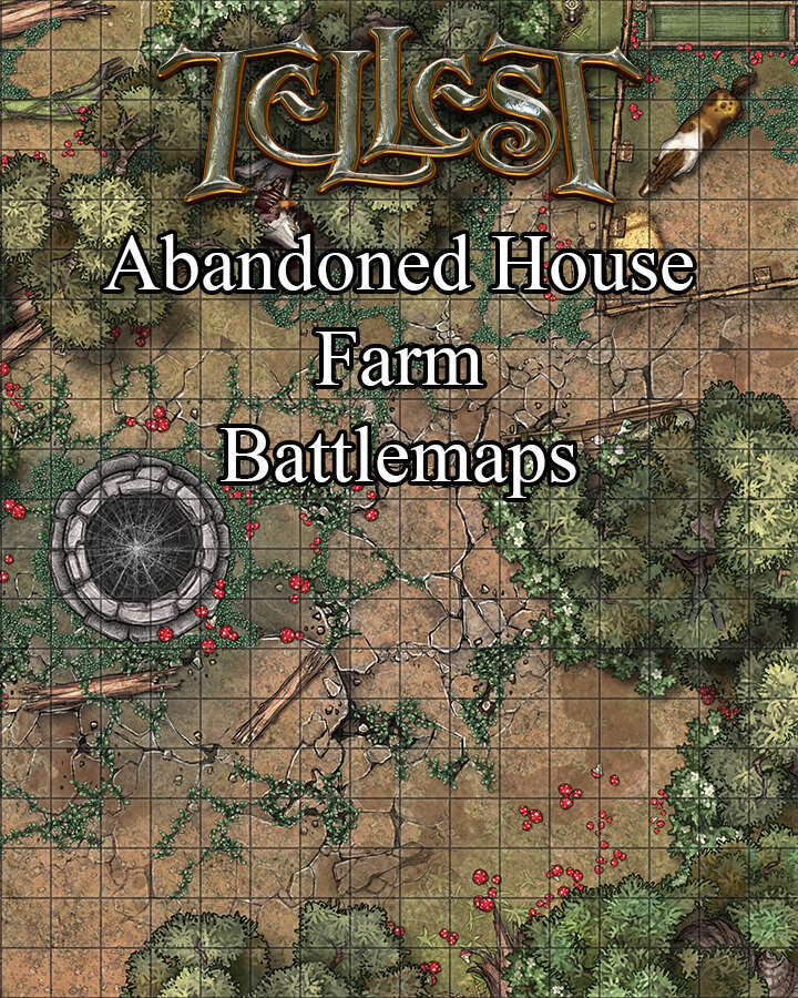 Abandoned House Farm Battlemap - Tellest | DriveThruRPG