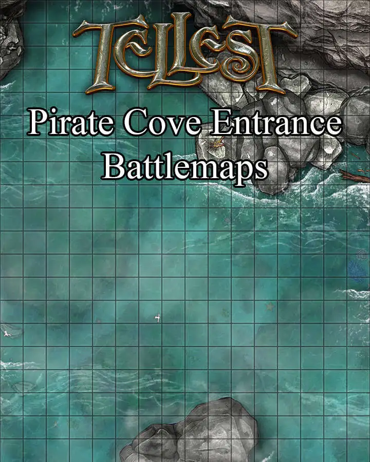 Pirate Cove Entrance Battlemap - Tellest | DriveThruRPG