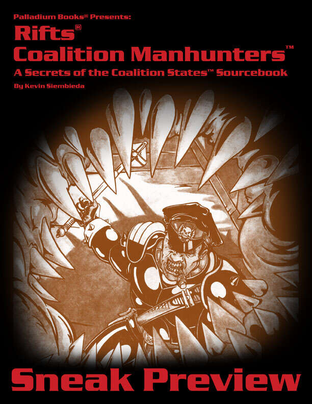 Rifts® Coalition Manhunters™ Sneak Preview - Palladium Books | Rifts ...