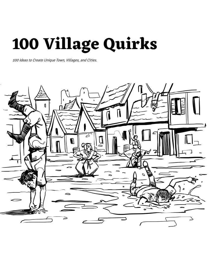 100 Village Quirks - Mellow Golem Games | DriveThruRPG