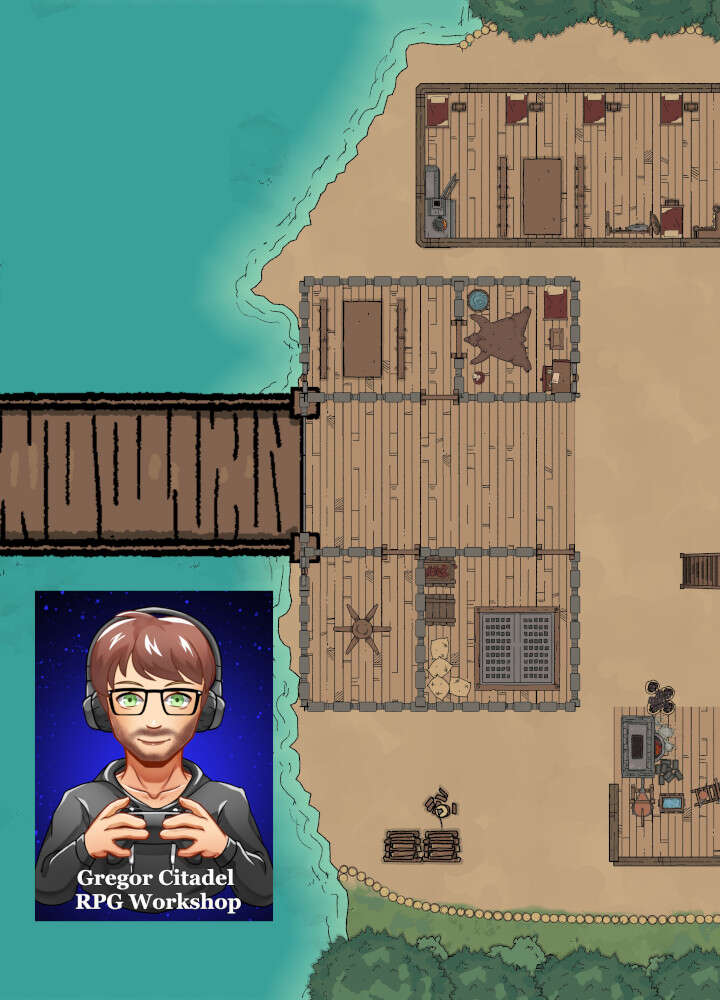 River Guard Post VTT - Gregor Citadel RPG Workshop | DriveThruRPG
