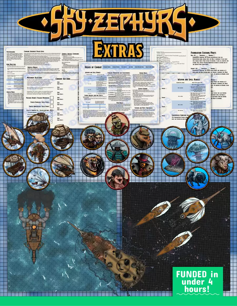 Sky Zephyrs Extras - HOMIEandTheDUDE | DriveThruRPG