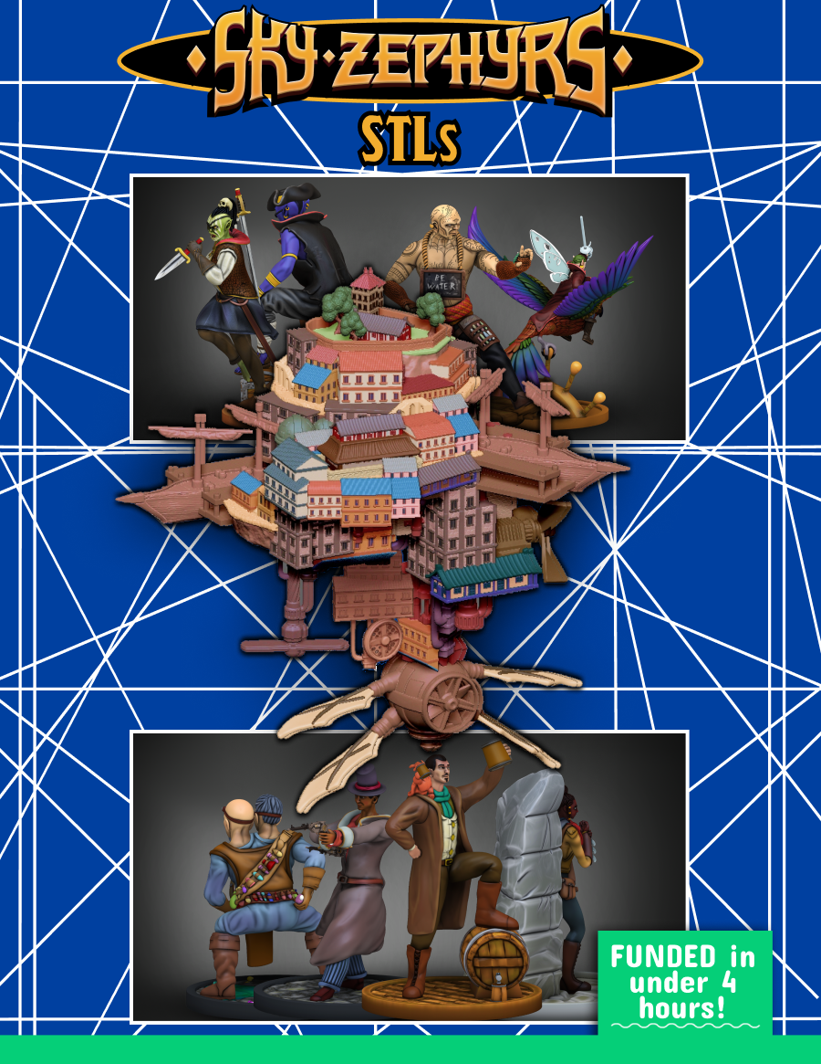 Sky Zephyrs STLs - HOMIEandTheDUDE | DriveThruRPG