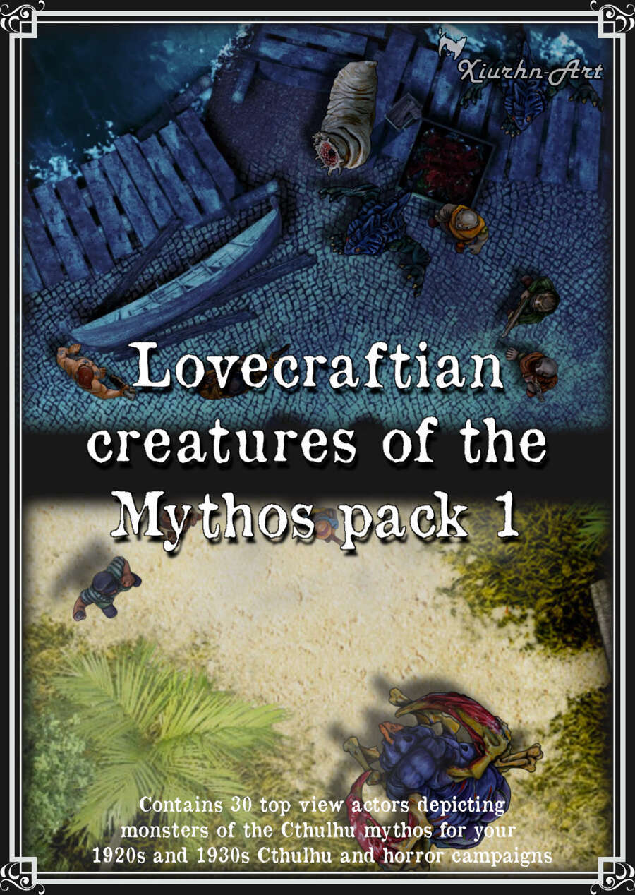 Lovecraftian creatures of the Mythos pack 1 - Xiurhn-Art | DriveThruRPG