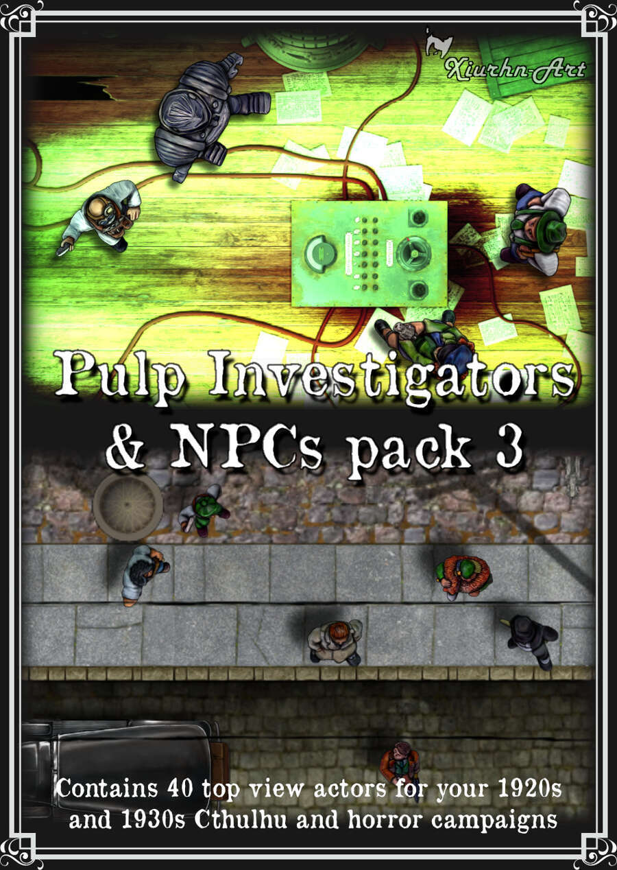 Pulp Investigators and NPCs pack 3 (40 tokens) - Xiurhn-Art | DriveThruRPG