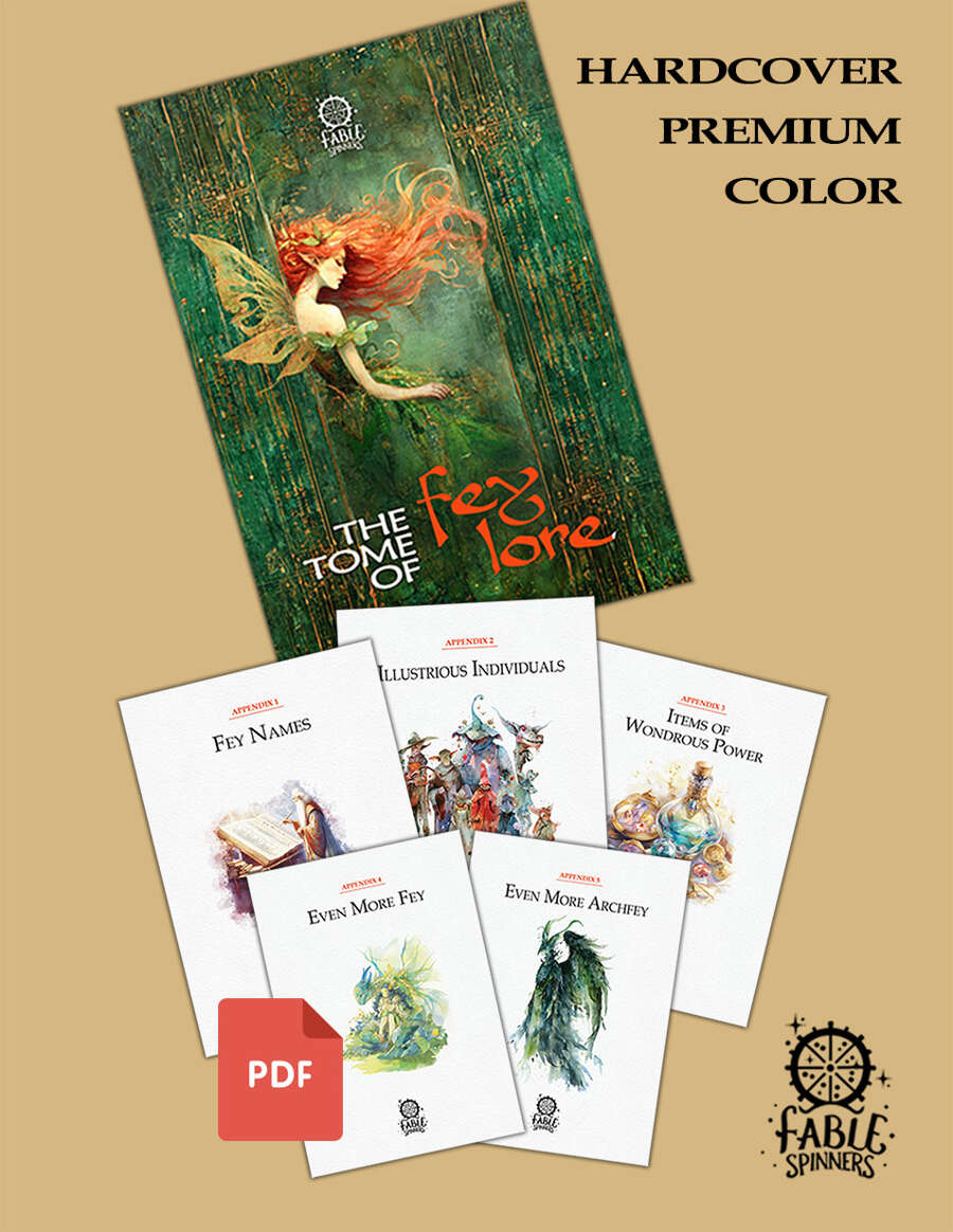 The Fey Lore Collection (HARDCOVER PREMIUM COLOR + PDF) [BUNDLE] - Fable Spinners | DriveThruRPG