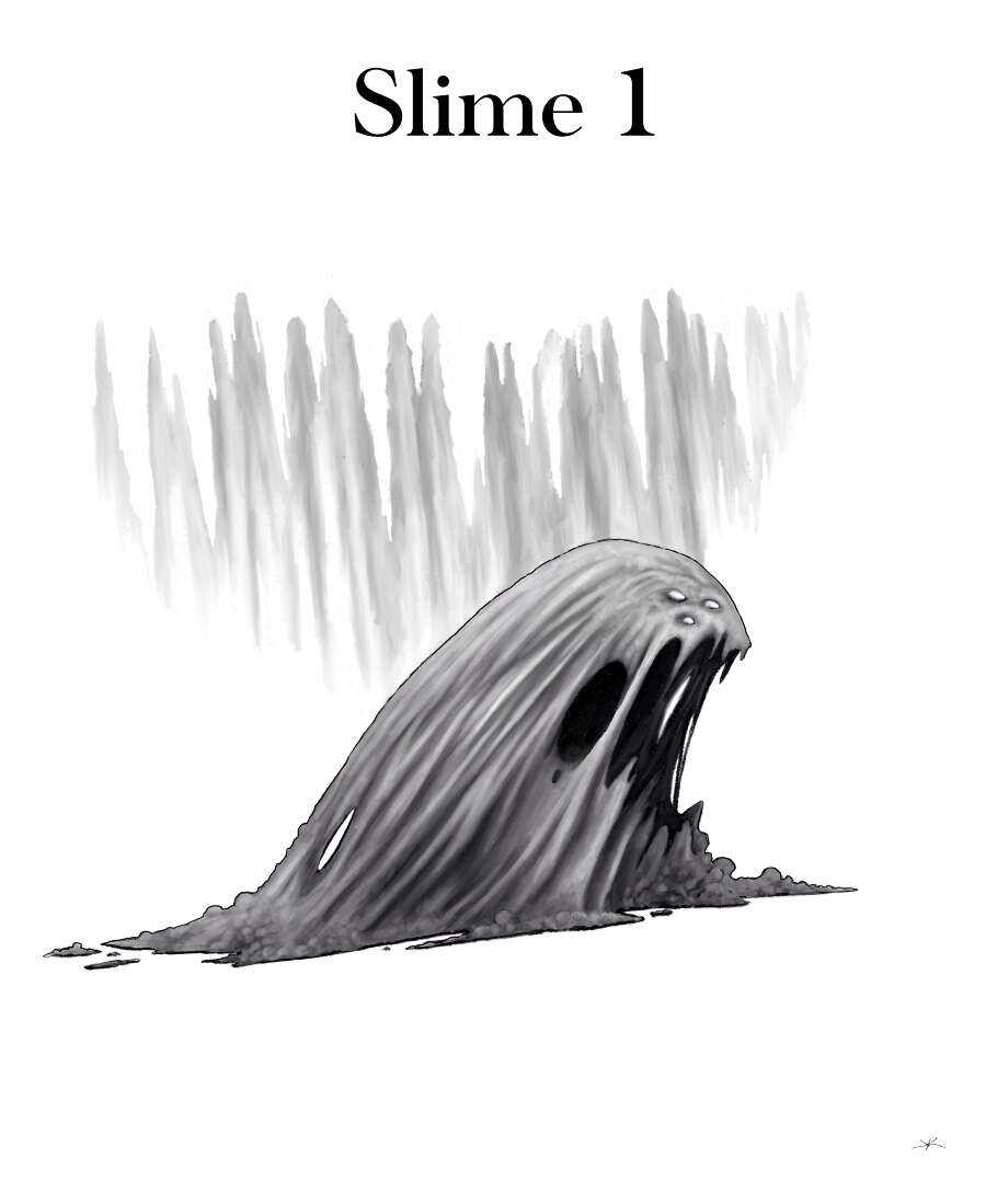 Slime 1 - Stock Art - Jeff Koch Stock Art | Grayscale | DriveThruRPG