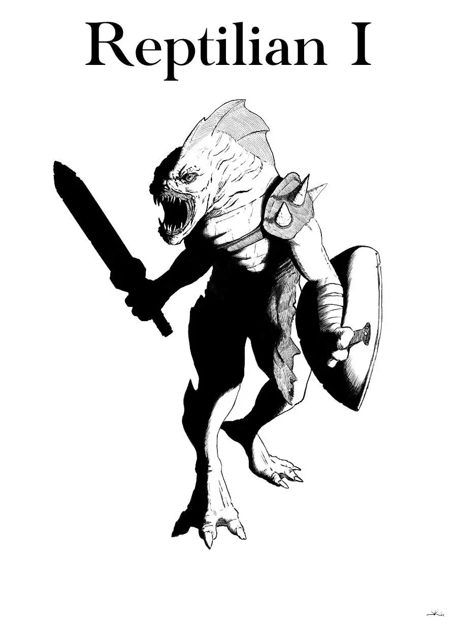 Reptilian 1 - Stock Art - Jeff Koch Stock Art | Line Art | DriveThruRPG Reptilian 1 - Stock Art - Jeff Koch Stock Art | Line Art | DriveThruRPG