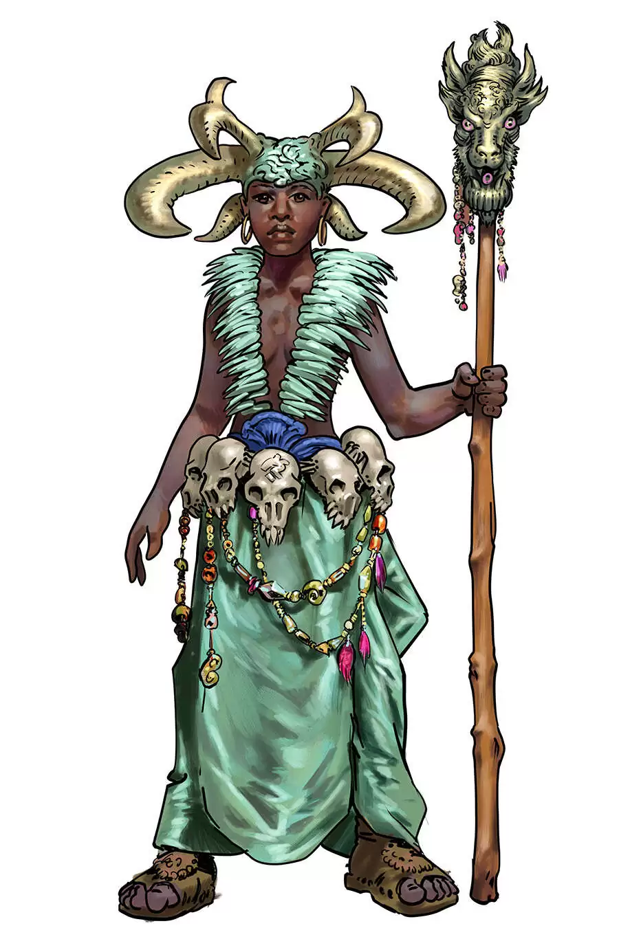 female wizard stock art - Drawhaus Design | DriveThruRPG