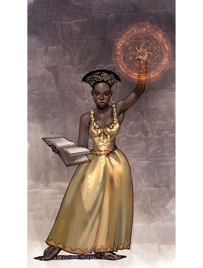 female wizard stock art - Drawhaus Design | DriveThruRPG