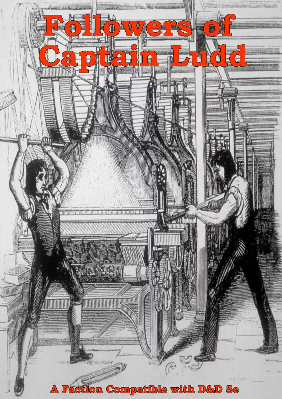 Followers of Captain Ludd: A Faction - Veritas Tabletop | DriveThruRPG