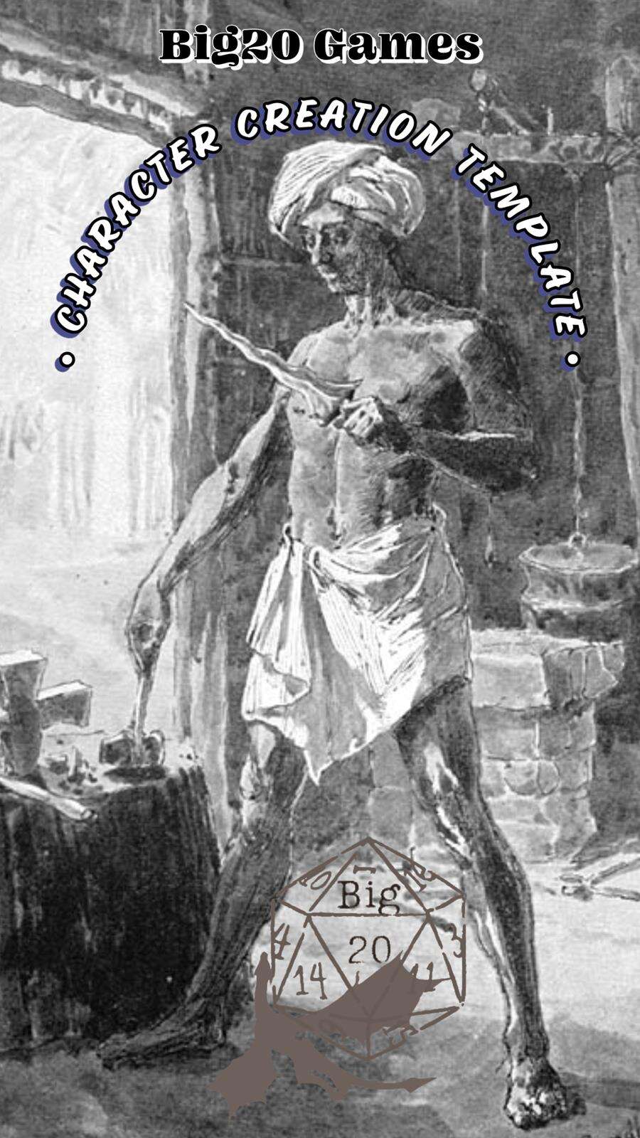 Big20 Character Backstory Template - Big20 Games | DriveThruRPG