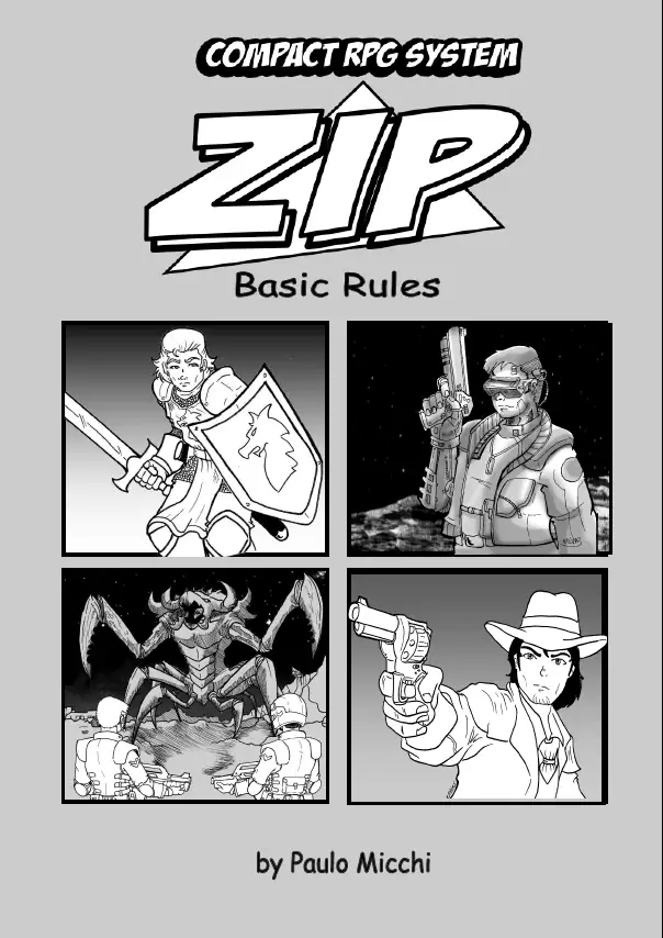 ZIP - Compact RPG System - Basic Rules - Paulo Micchi | DriveThruRPG
