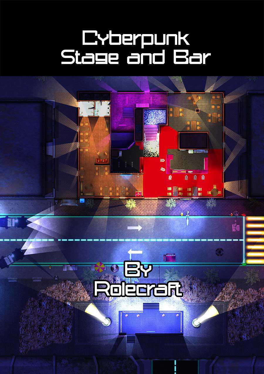 Cyberpunk Stage and Bar - RoleCraft | DriveThruRPG