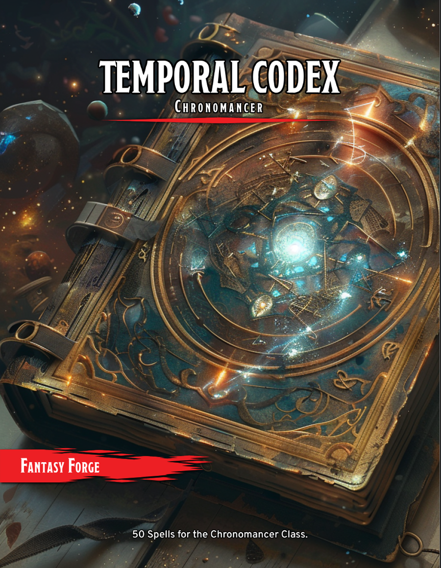 The Temporal Codex - 50 Spells for the Chronomancer Class - Fantasy Forge Games | DriveThruRPG
