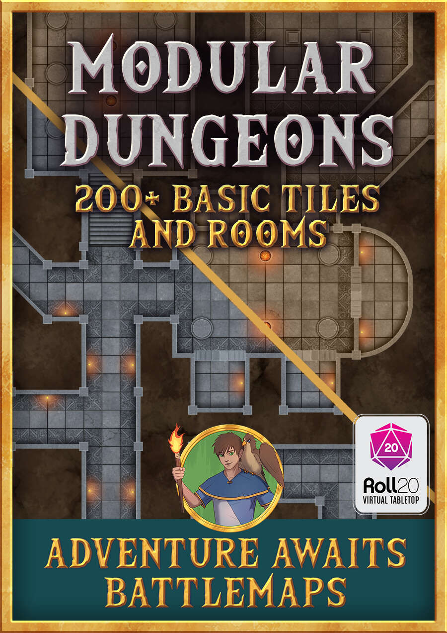 Modular dungeons - Basic tiles, walls and floors | VTT - Adventure ...