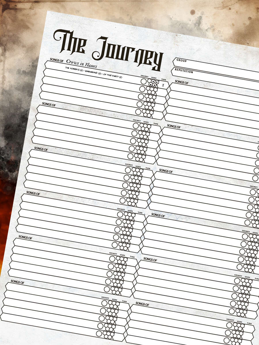 Astro Inferno - Journey Sheet - Haxan Studios | DriveThruRPG