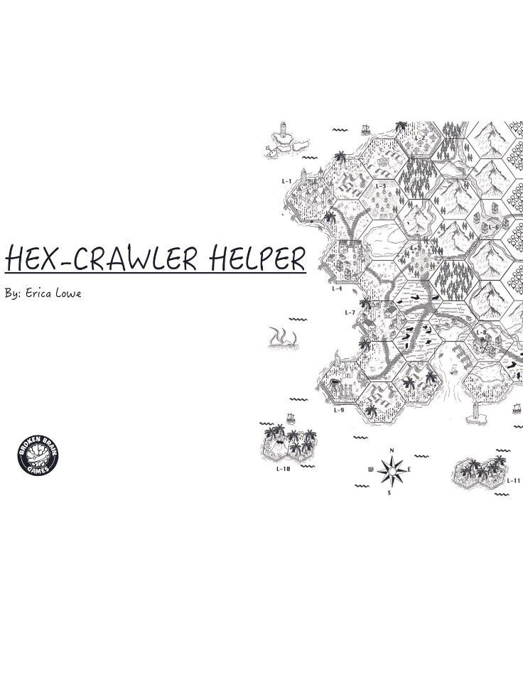 Hex-Crawler Helper - Broken Brain Games LLC | DriveThruRPG