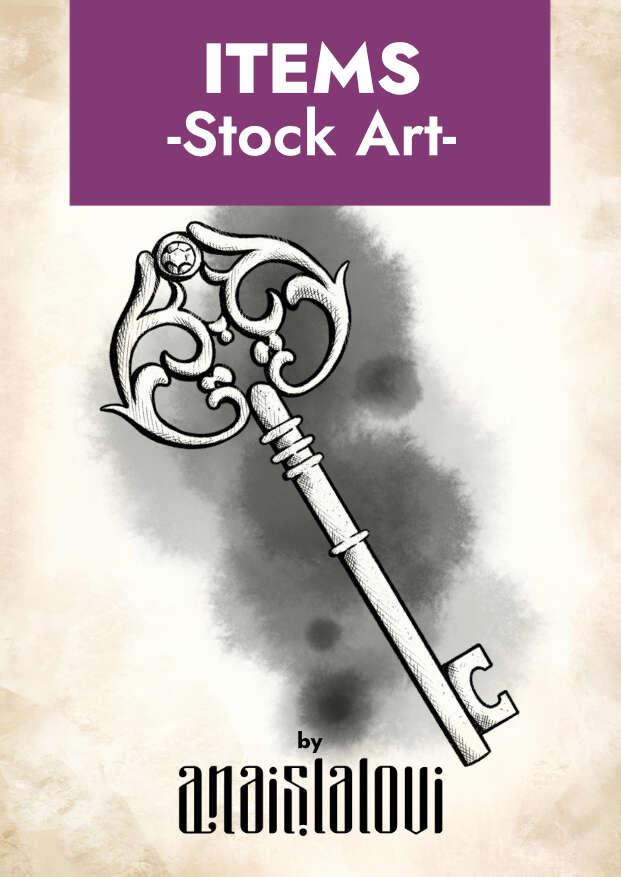 Key stock art - anaislalovi | ITEMS | DriveThruRPG