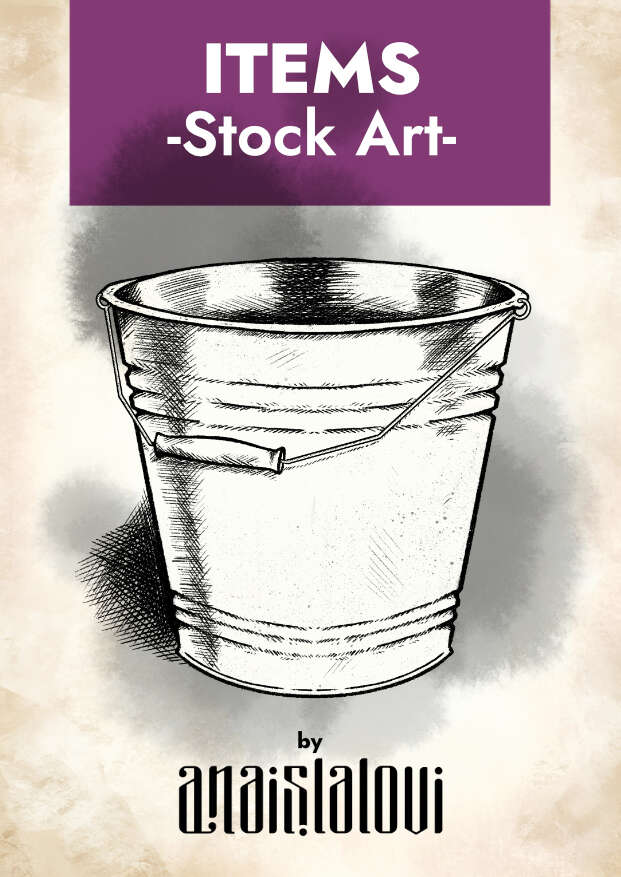 Bucket stock art - anaislalovi | ITEMS | DriveThruRPG