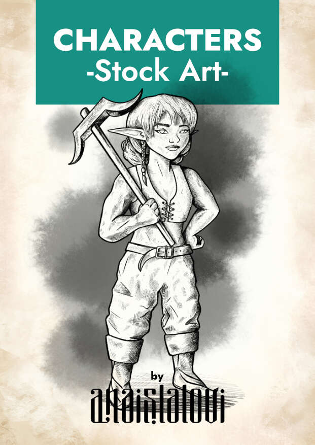 Female gnome small humanoid stock art - anaislalovi | CHARACTERS ...