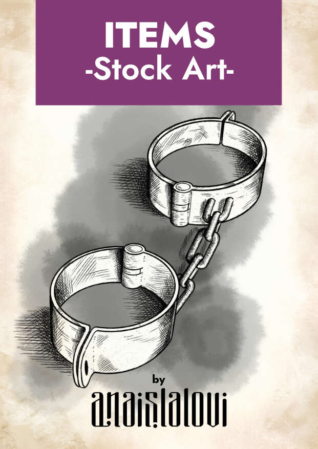 Manacles stock art - anaislalovi | ITEMS | DriveThruRPG