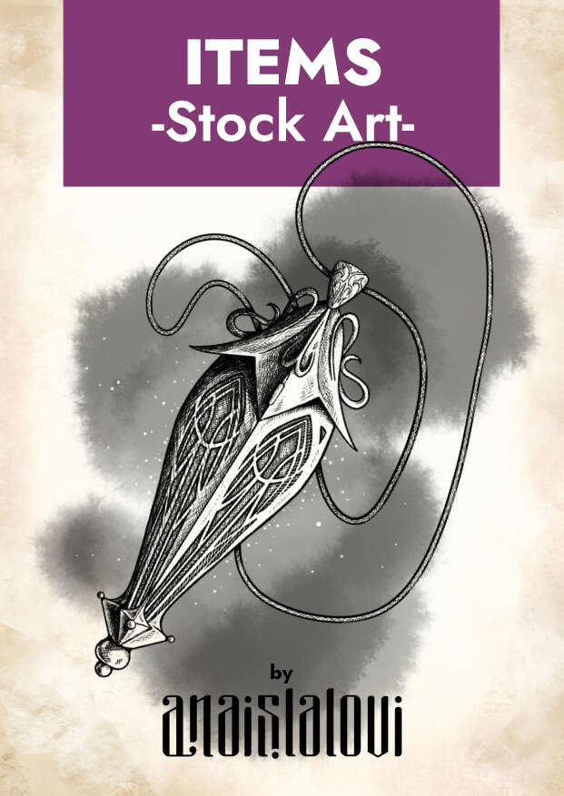 Elven amulet stock art - anaislalovi | ITEMS | DriveThruRPG