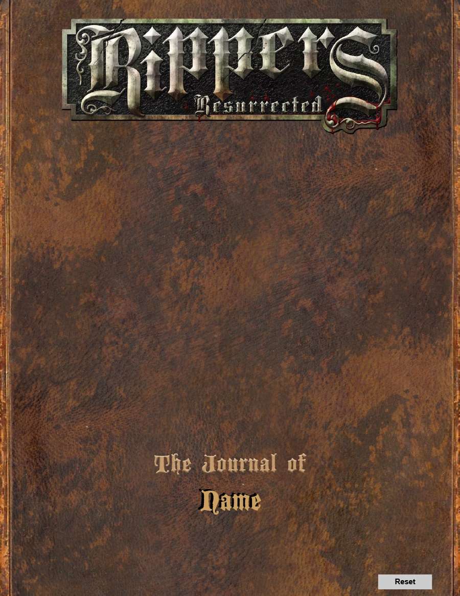 Rippers Resurrected: Deluxe Character and Campaign Journal - Pinnacle ...