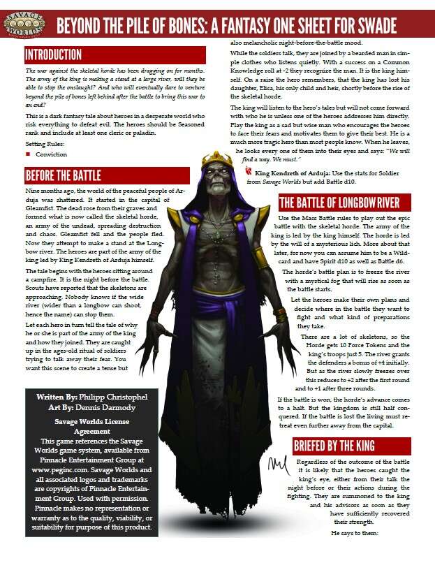 Beyond the Pile of Bones (SWADE One Sheet) - Pinnacle Entertainment ...