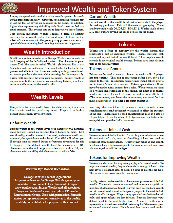 Improved Wealth and Token System - Pinnacle Entertainment | SWAG ...