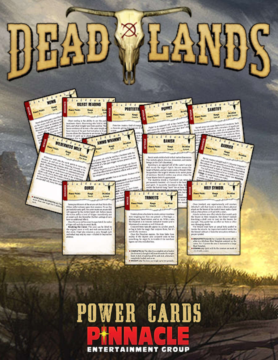 Deadlands: the Weird West VTT Power Cards - Pinnacle Entertainment ...
