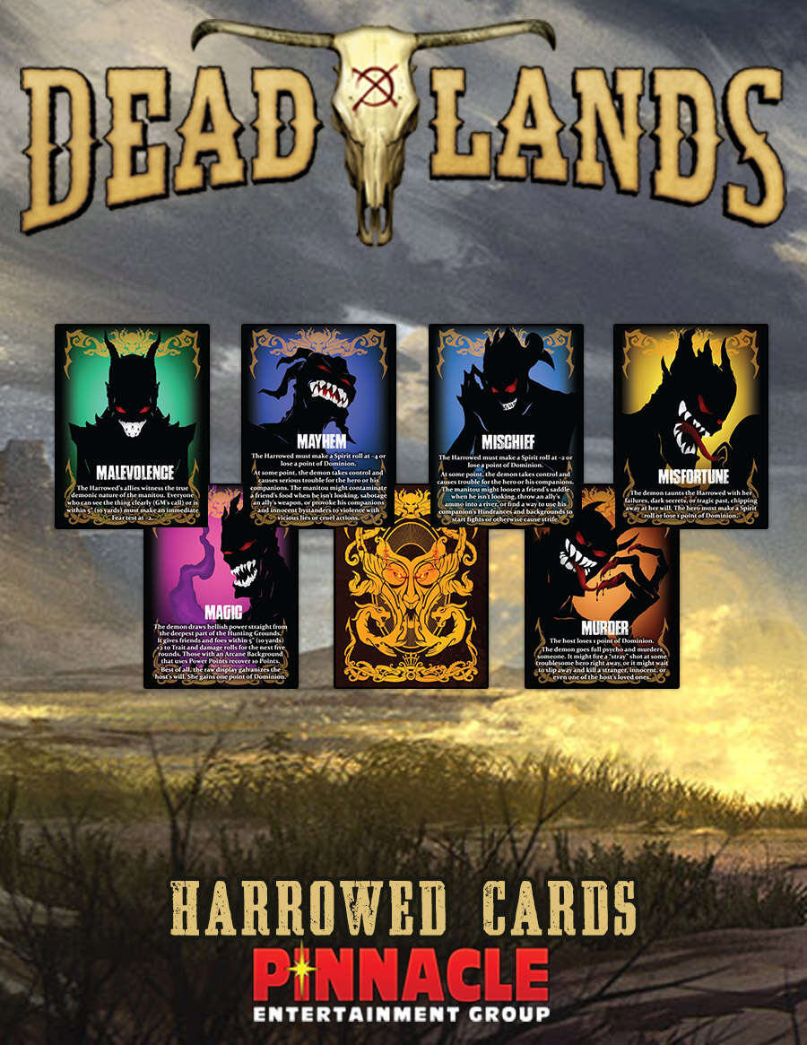 Deadlands: the Weird West VTT Harrowed Cards - Pinnacle Entertainment ...