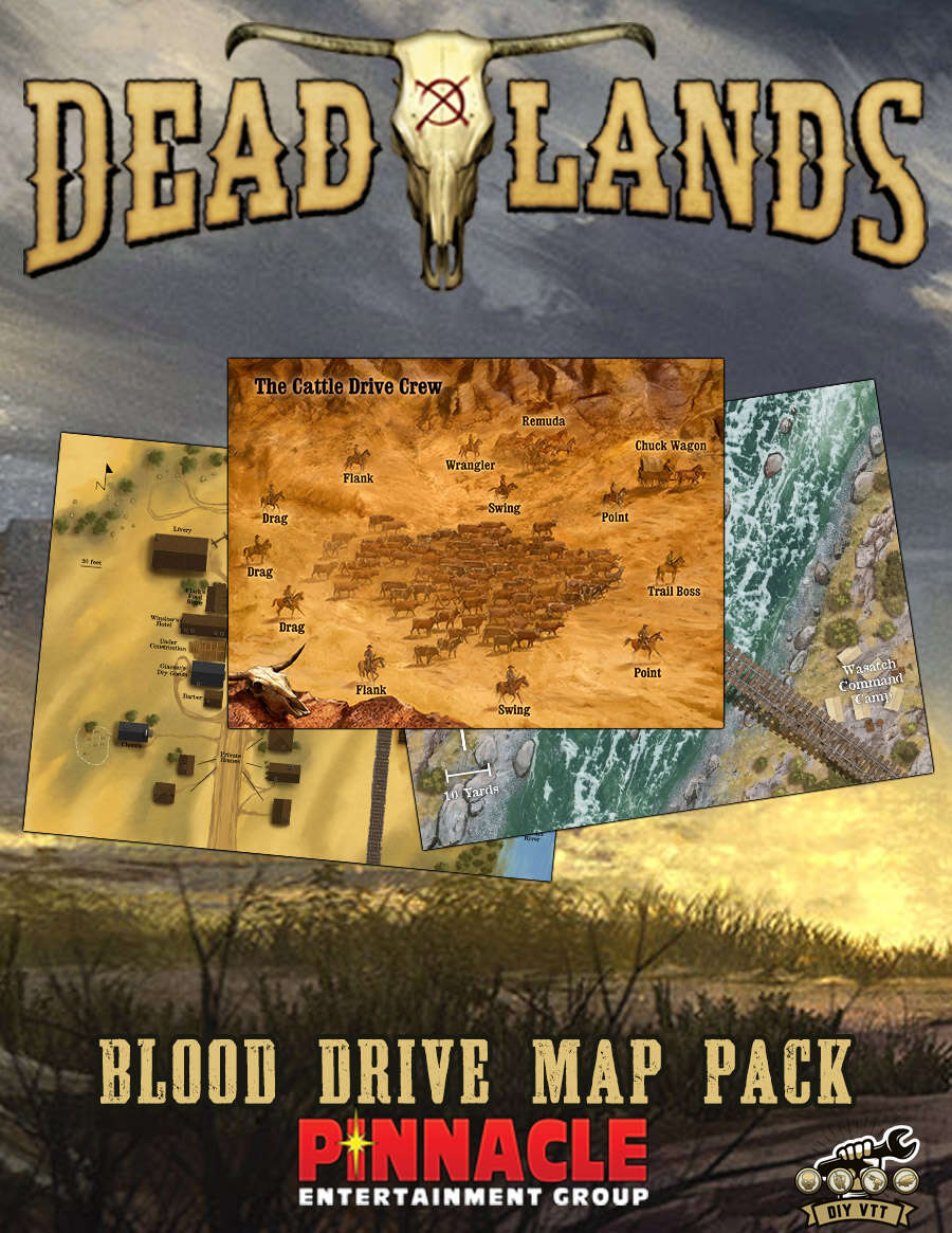 Deadlands: the Weird West VTT Blood Drive Map Pack - Pinnacle ...