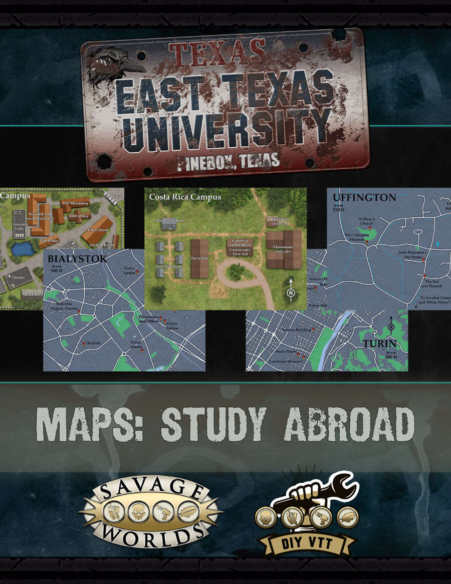 ETU: East Texas University - DIY VTT Study Abroad Map Pack - Pinnacle ...