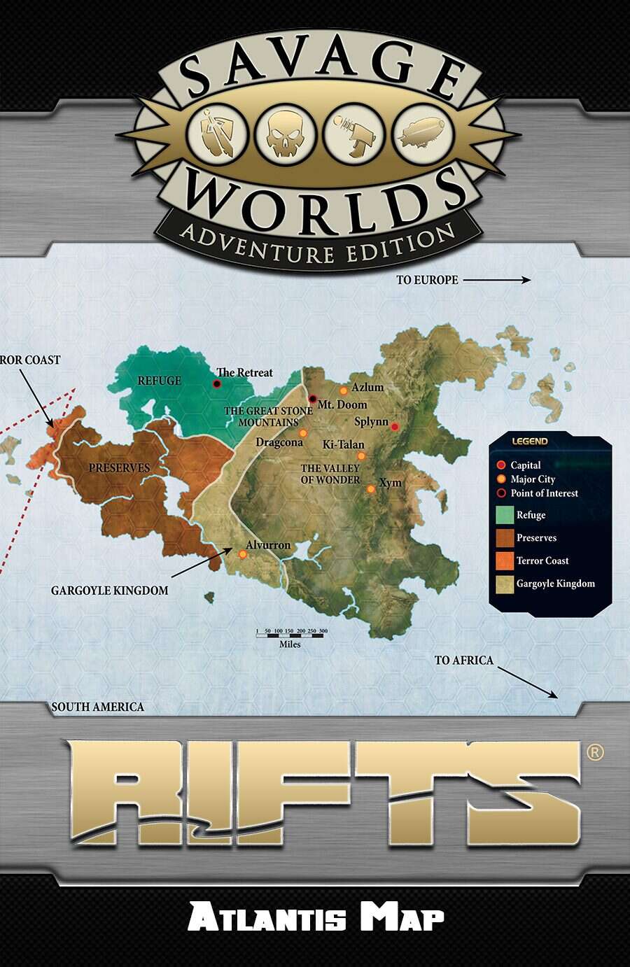 Rifts® for Savage Worlds: Poster Map of Atlantis - Pinnacle ...