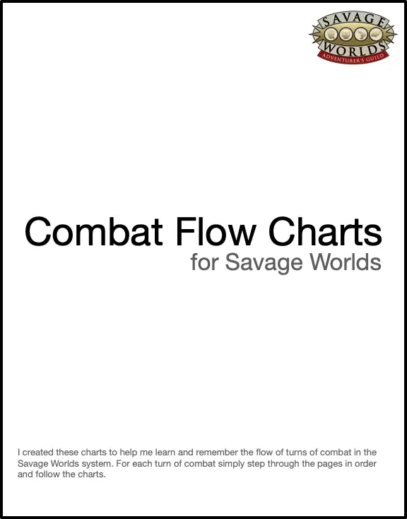 Combat Flow Charts for Savage Worlds - Pinnacle Entertainment | SWAG ...