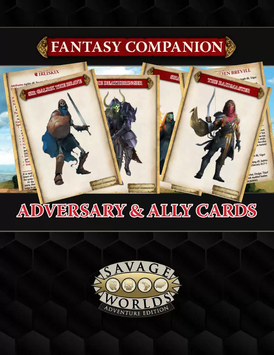 Fantasy Ally & Adversary Cards - Pinnacle Entertainment | Savage Worlds ...